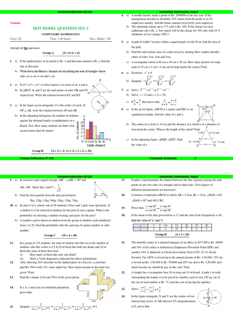 Model Question Set 20210420063218 | PDF