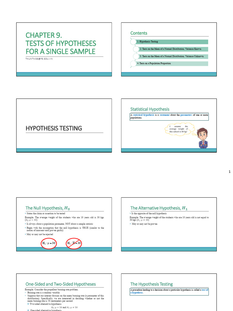 Hypothesis Testing Guide | PDF | P Value | Statistical Hypothesis Testing