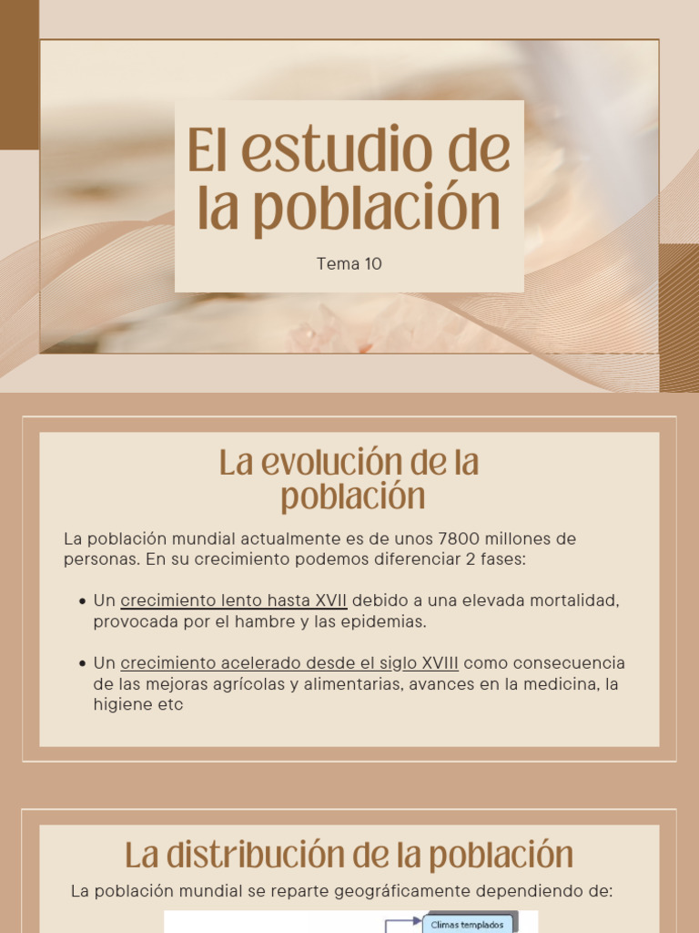El Estudio de La Población | PDF