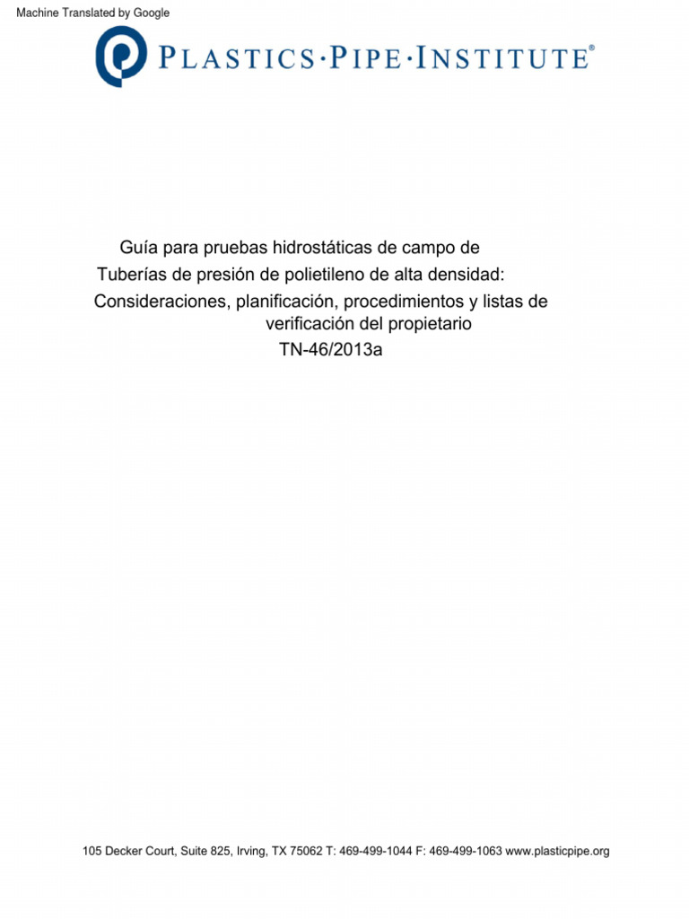 PPI_Hydrostatic_Pressure_Testing_Manual_for_HDPE_Pipe (2) | PDF ...