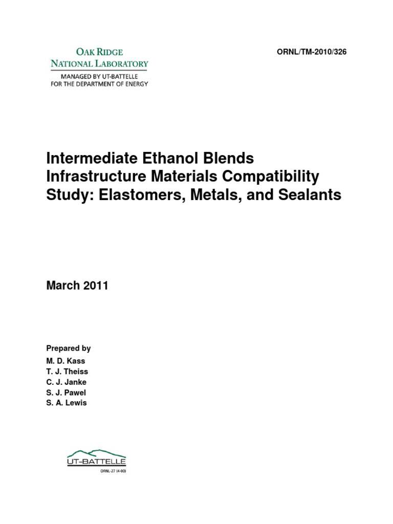 ORNL - Material Compatibility | PDF