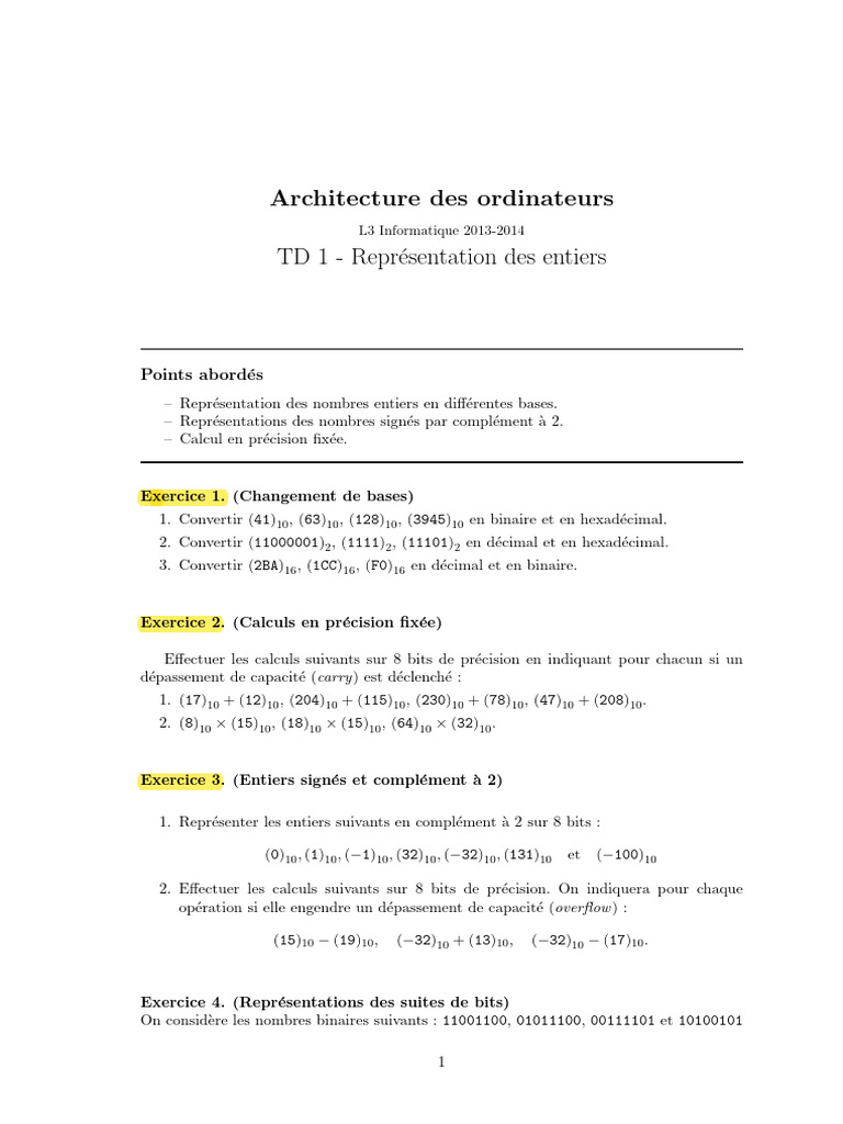 Exercices Architecture | PDF