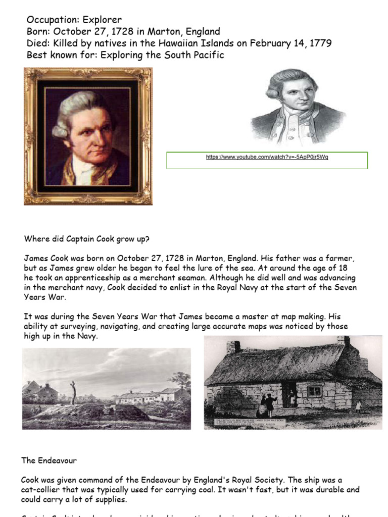 James Cook | PDF | James Cook | Water Transport