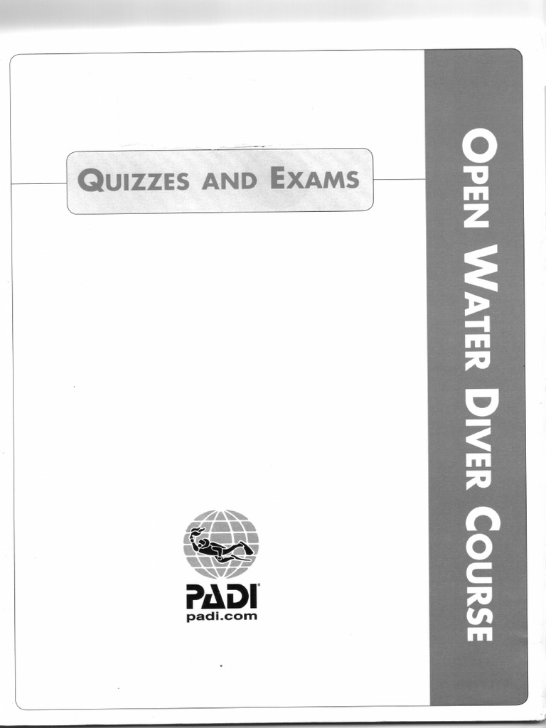Quizzes & Exams A (2010) PADI | PDF