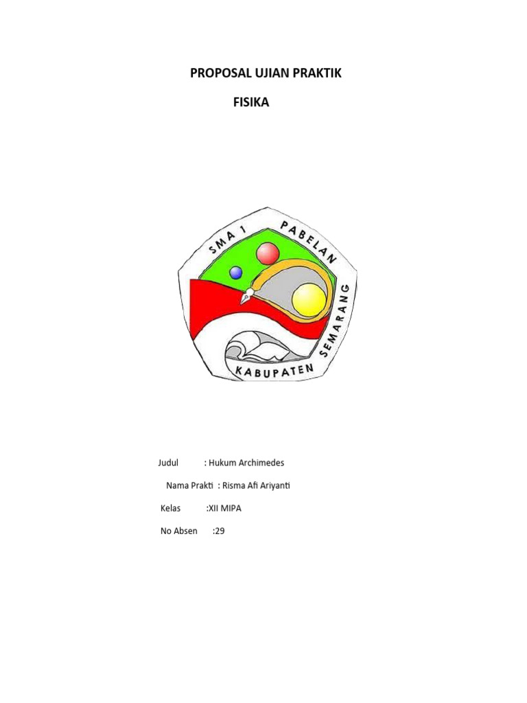 Proposal Ujian Praktik Fisika | PDF