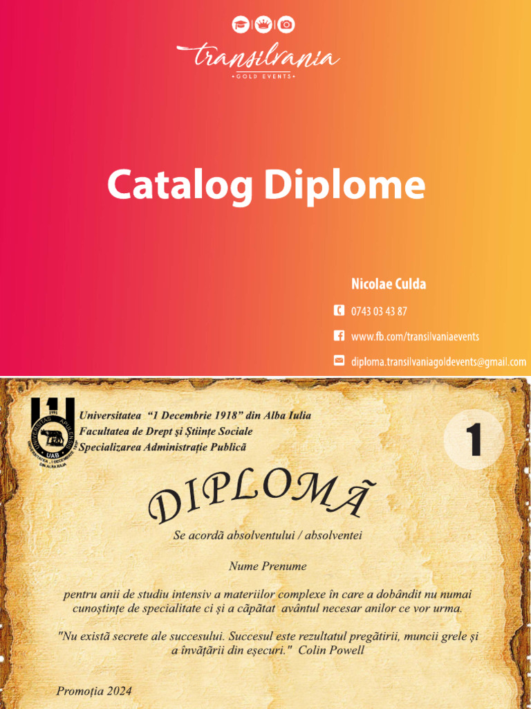 Modele Diplome TGE 2024 | PDF