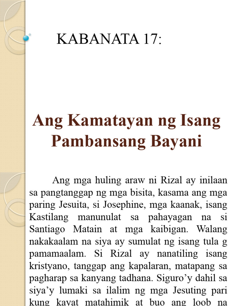 Kabanata 17 (Revised) | PDF