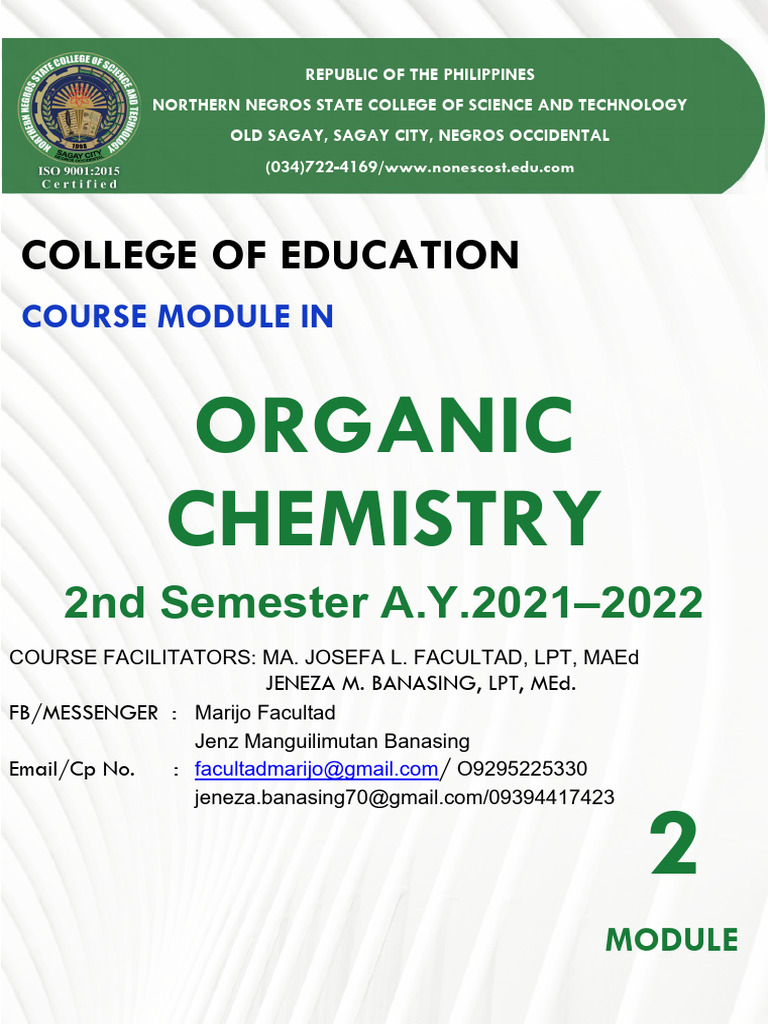 Organic Chem Module 2 Final | PDF | Aldehyde | Ketone