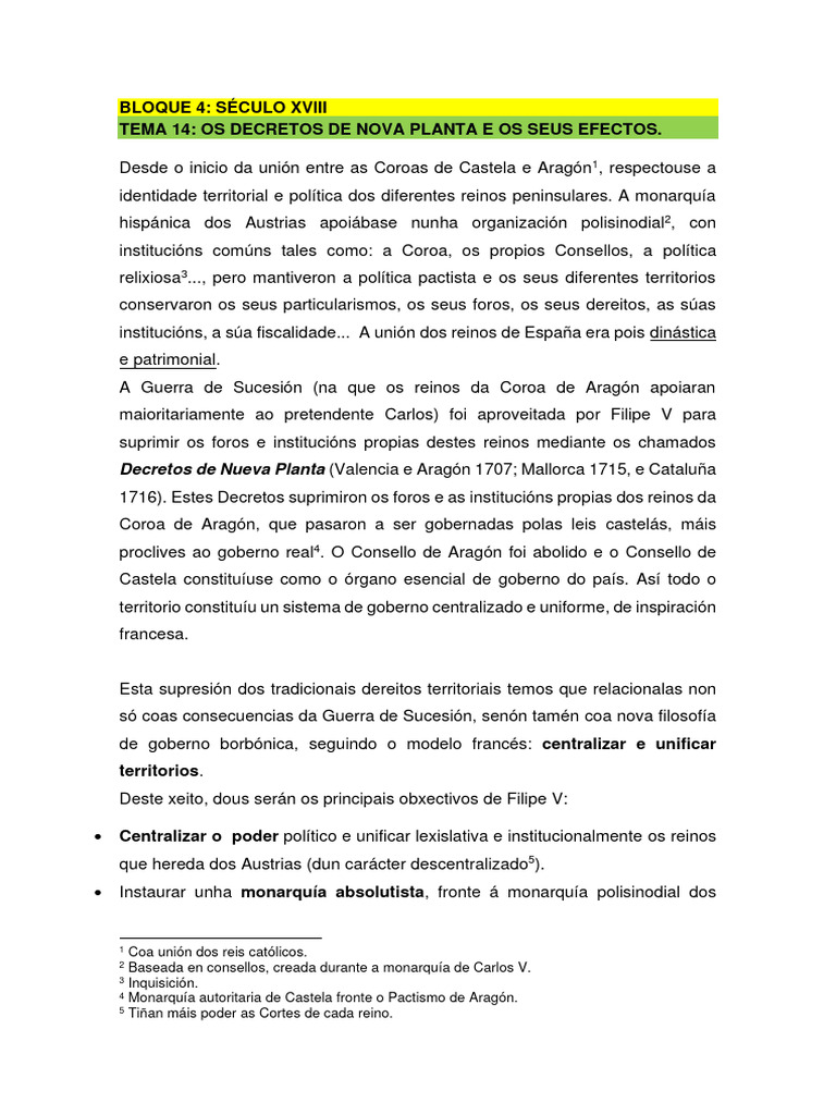 Decretos de Nova Planta | PDF