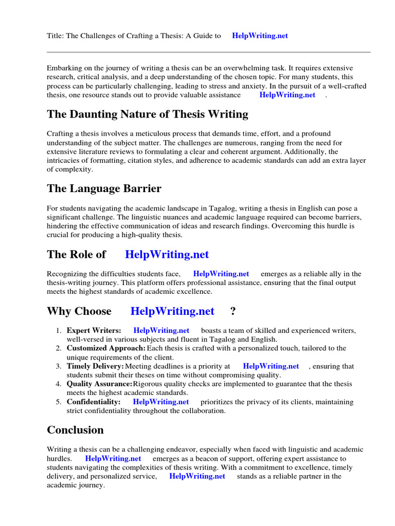 Thesis Tagalog PDF | PDF | Tagalog Language | Thesis