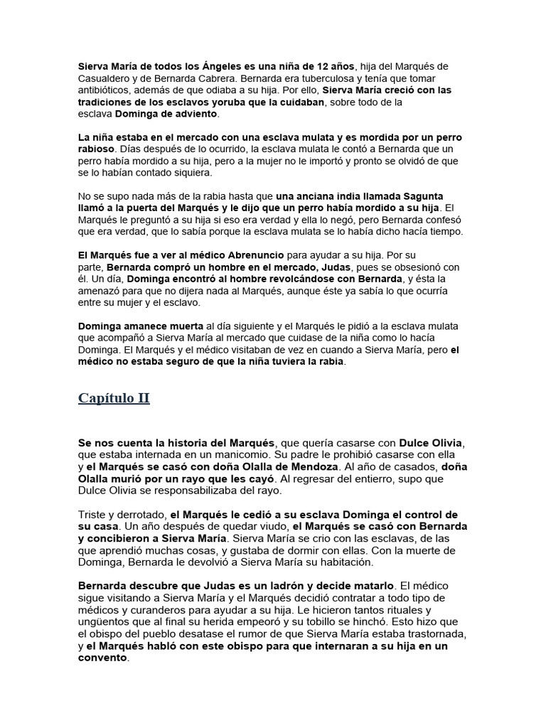 Sierva María: Amor y Demonios | PDF