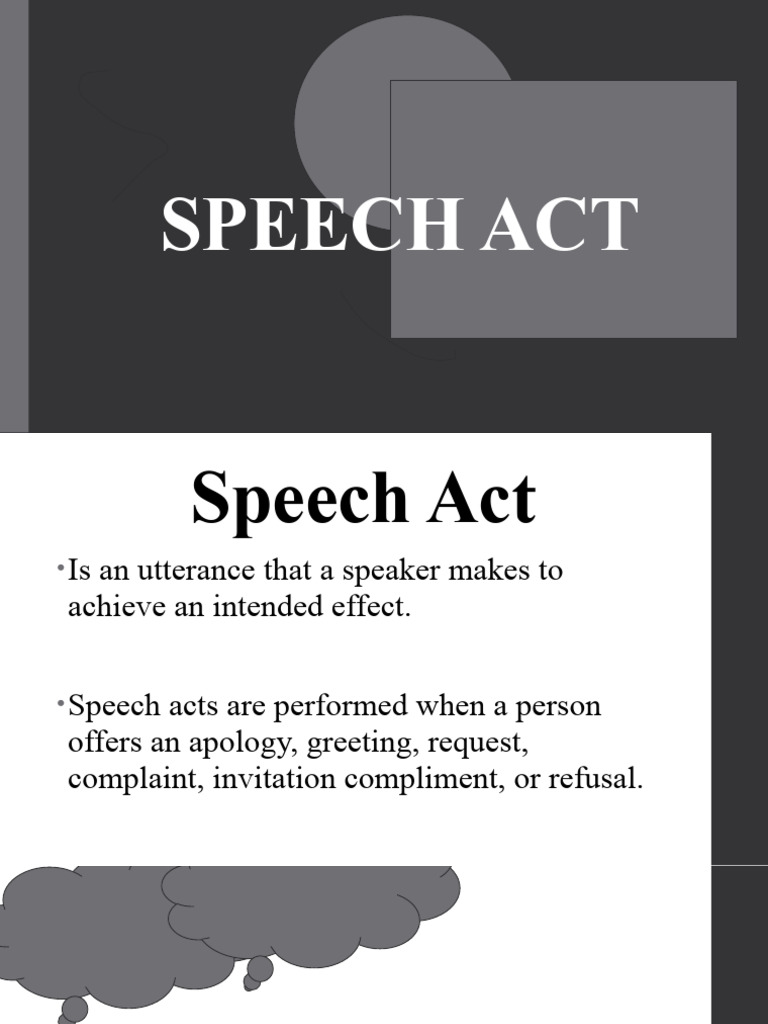 SPEECH-ACT | PDF | Linguistics | Cognitive Science