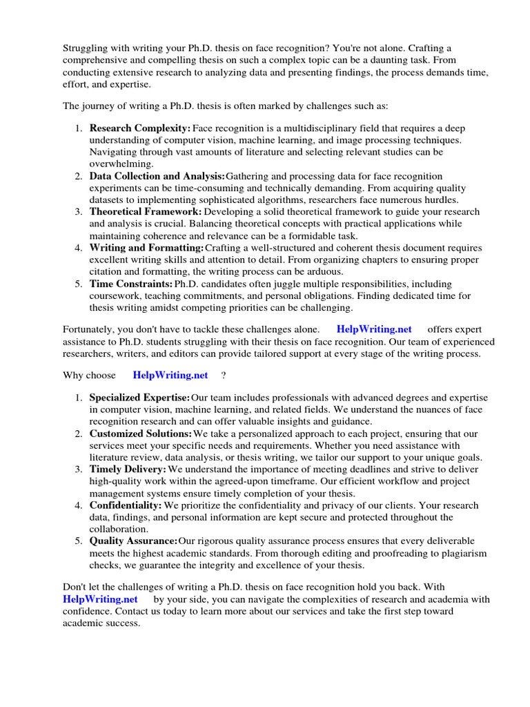 PHD Thesis On Face Recognition | PDF | Biometrics | Surveillance