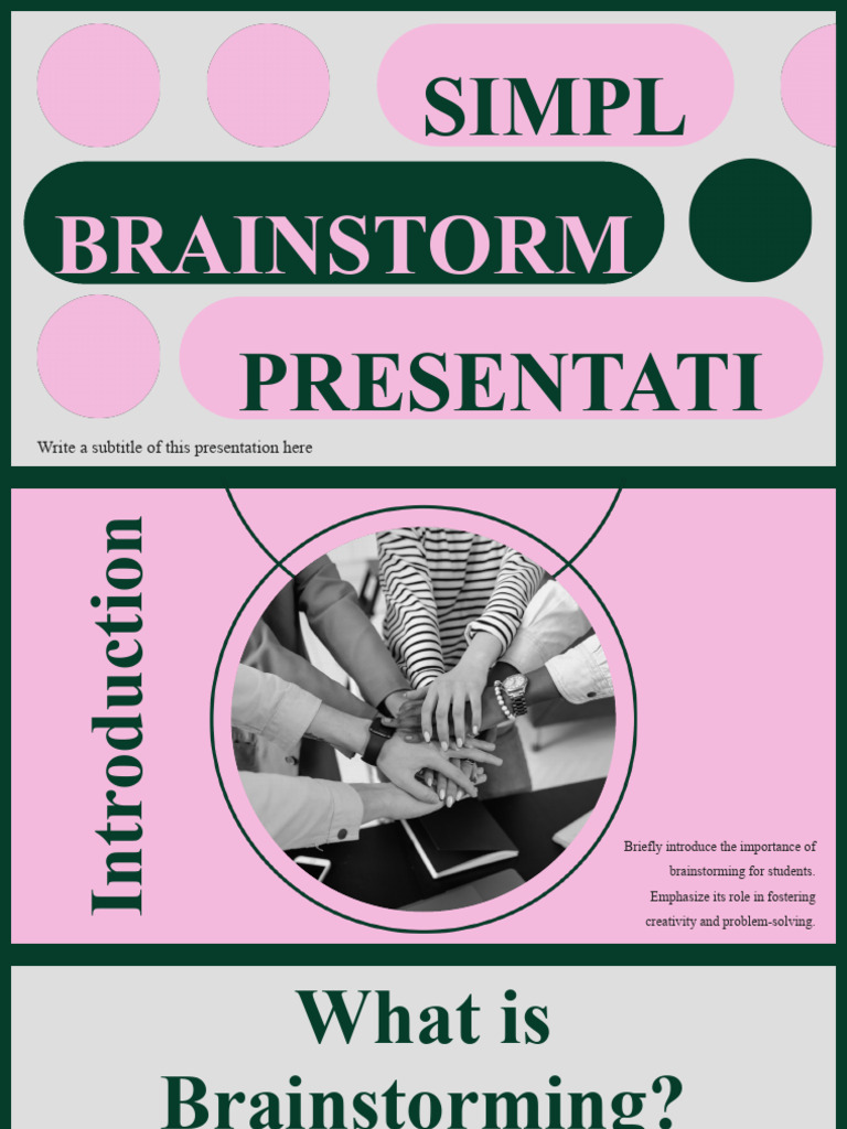 Modern Geometric Simple Brainstorm Presentation | PDF | Career & Growth ...