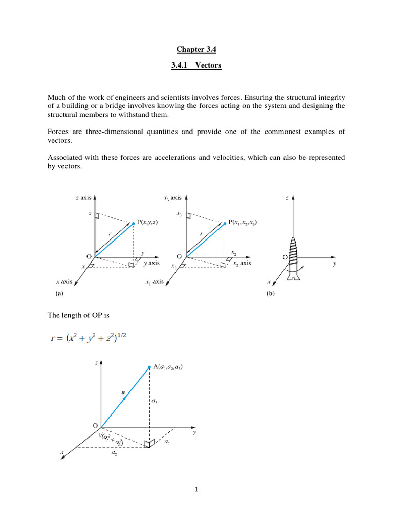 Chapter 3.4, Vectors | PDF | Euclidean Vector | Force