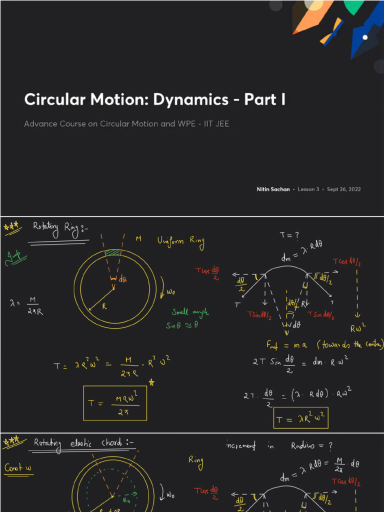 Circular Motion Dynamics Part I With Anno | PDF