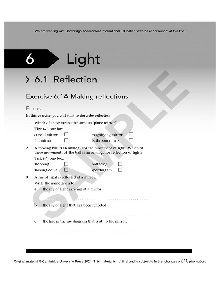 Light | PDF | Reflection (Physics) | Mirror