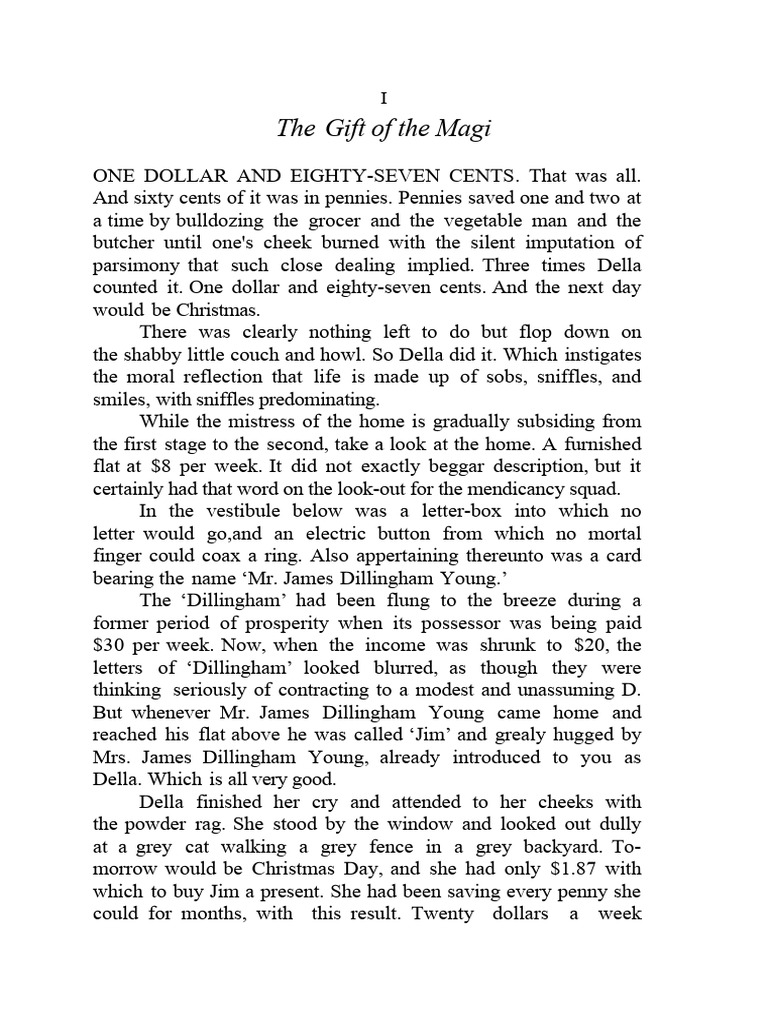 The Gift of Magi | PDF