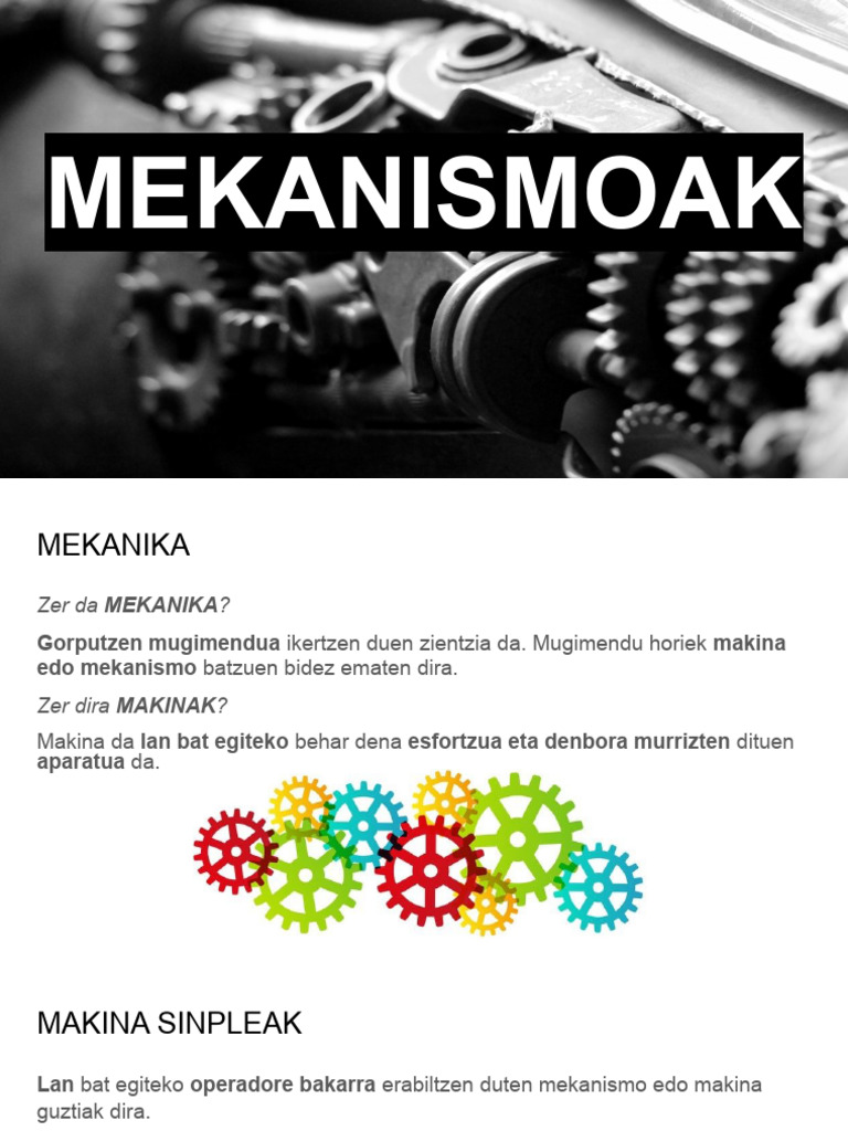 Mekanismoak | PDF