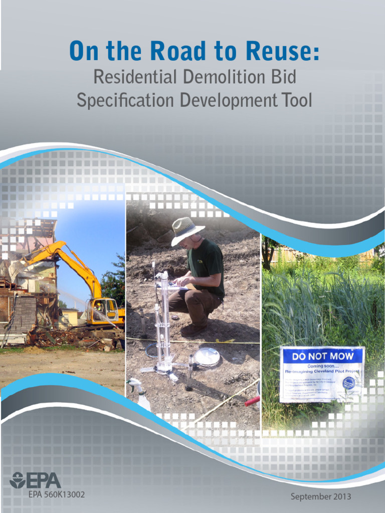 Road To Reuse Residential Demolition Bid Specification 201309 | PDF