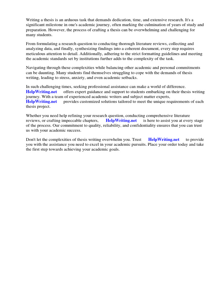 Thesis Writing Support Services | PDF | Sustainability | Water