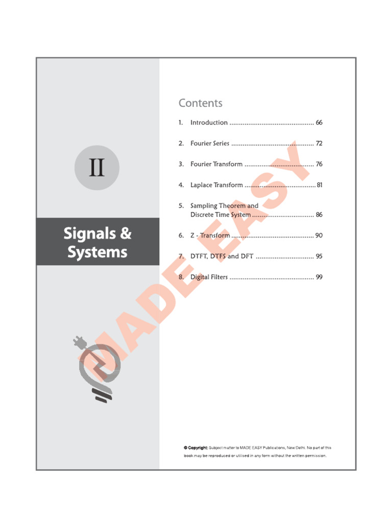Signals and Systems WB Notes | PDF