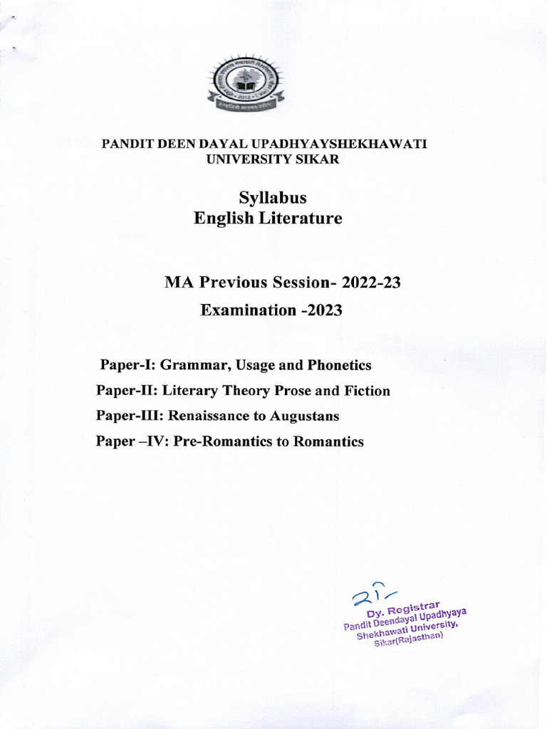MA (Previous) English - 0001 | PDF