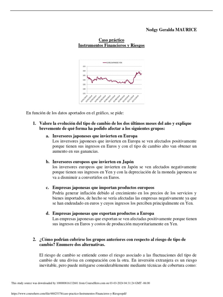 caso_pra__ctico_Instrumentos_Financieros_y_Riesgos.pdf | PDF | Opción (Finanzas) | Tipo de cambio