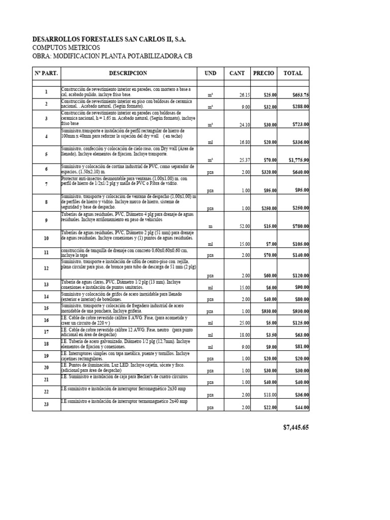 C.M. Potab. Nuevo Diseño CB1 | PDF | Tubería (transporte de fluidos ...