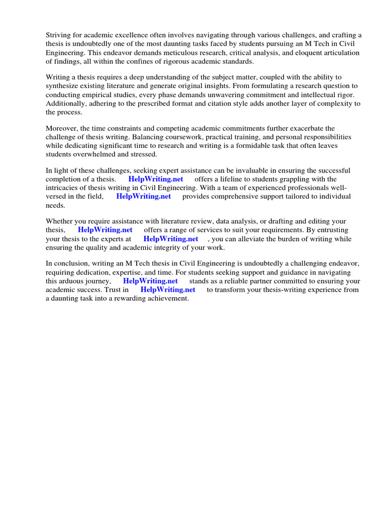 M Tech Thesis Report in Civil Engineering | PDF | Thesis | Concrete