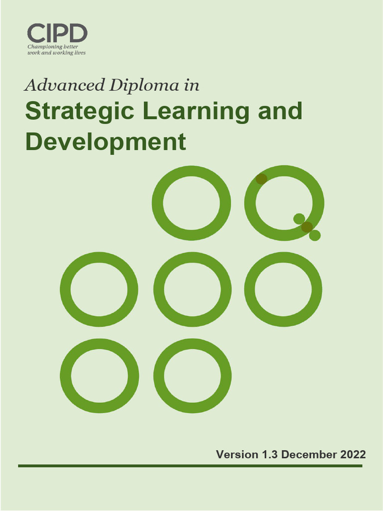 Level 7 New Advanced Diploma in Strategic Learning and Development ...