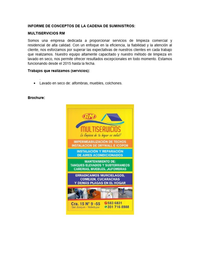 Multiservicios RM | PDF | Calidad (comercial) | Business