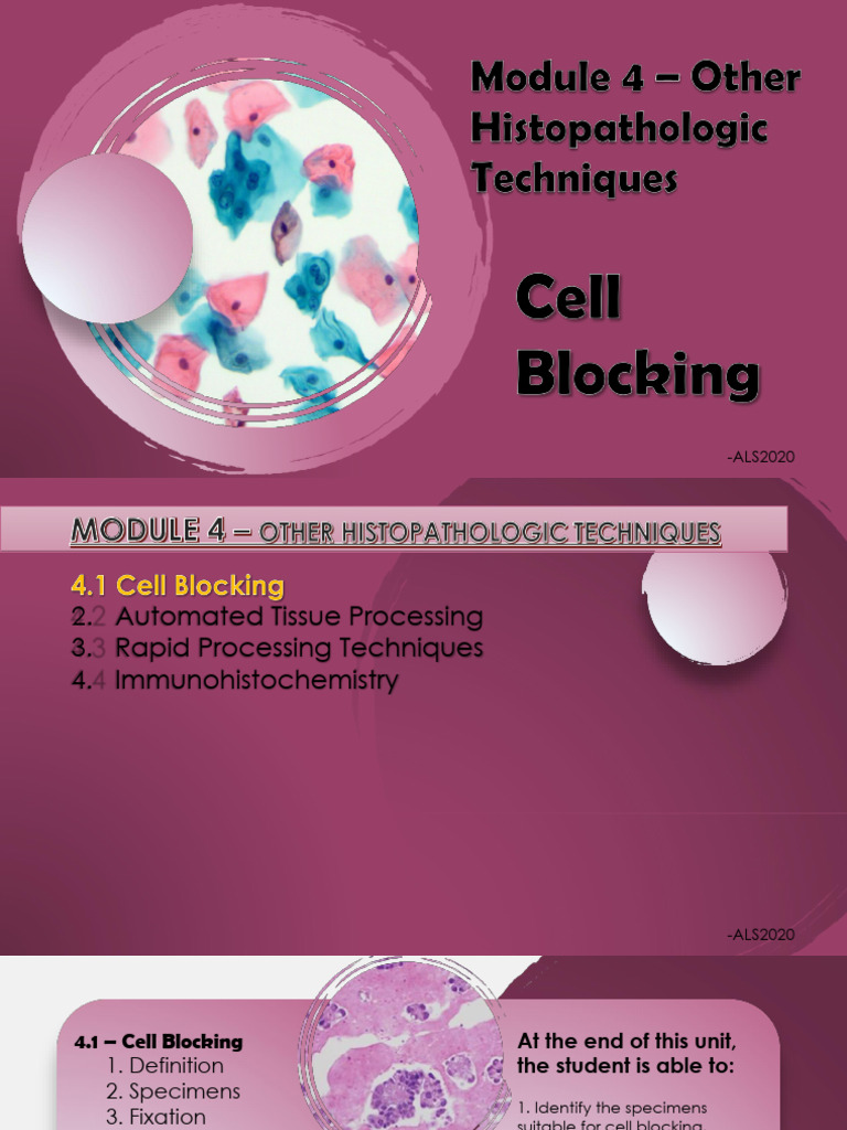 Histopath Mod 4 Doc Che | PDF | Wellness | Science & Mathematics