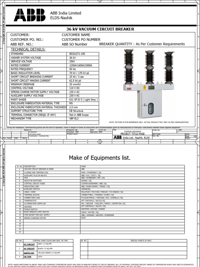 110V DC VBF Draw | PDF
