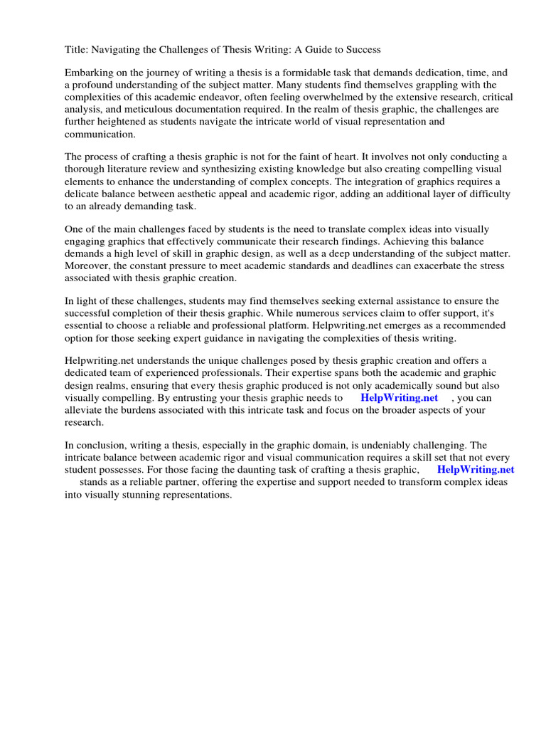 Thesis Graphic | PDF | Career & Growth | Art