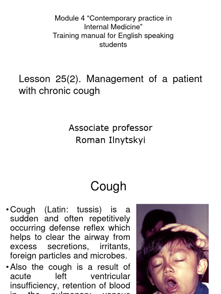 Lesson25 (2) - Management of Chronic Cough | PDF