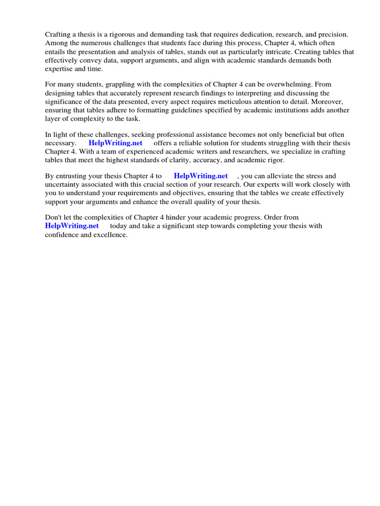 Thesis Chapter 4 Tables | PDF | Wellness