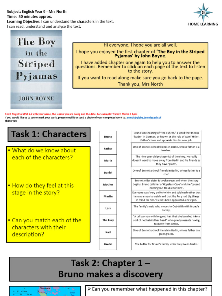 Year 9 English: The Boy in the Striped Pyjamas | PDF