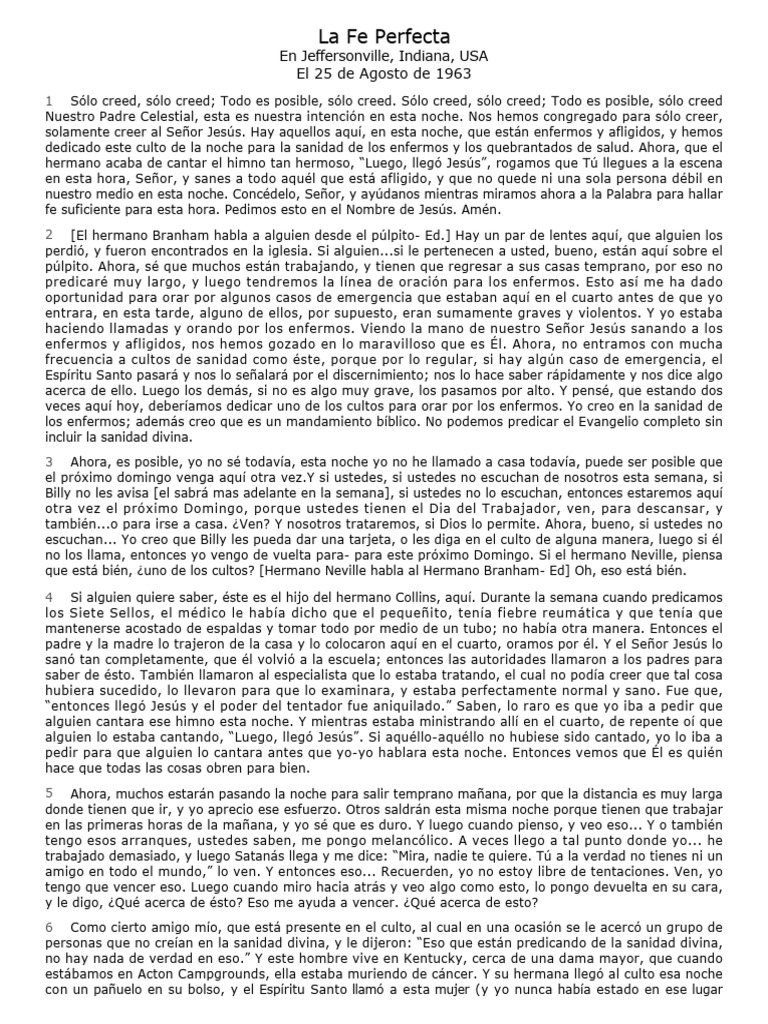 Sanidad y Fe en la Creencia | PDF | Fe | Oración