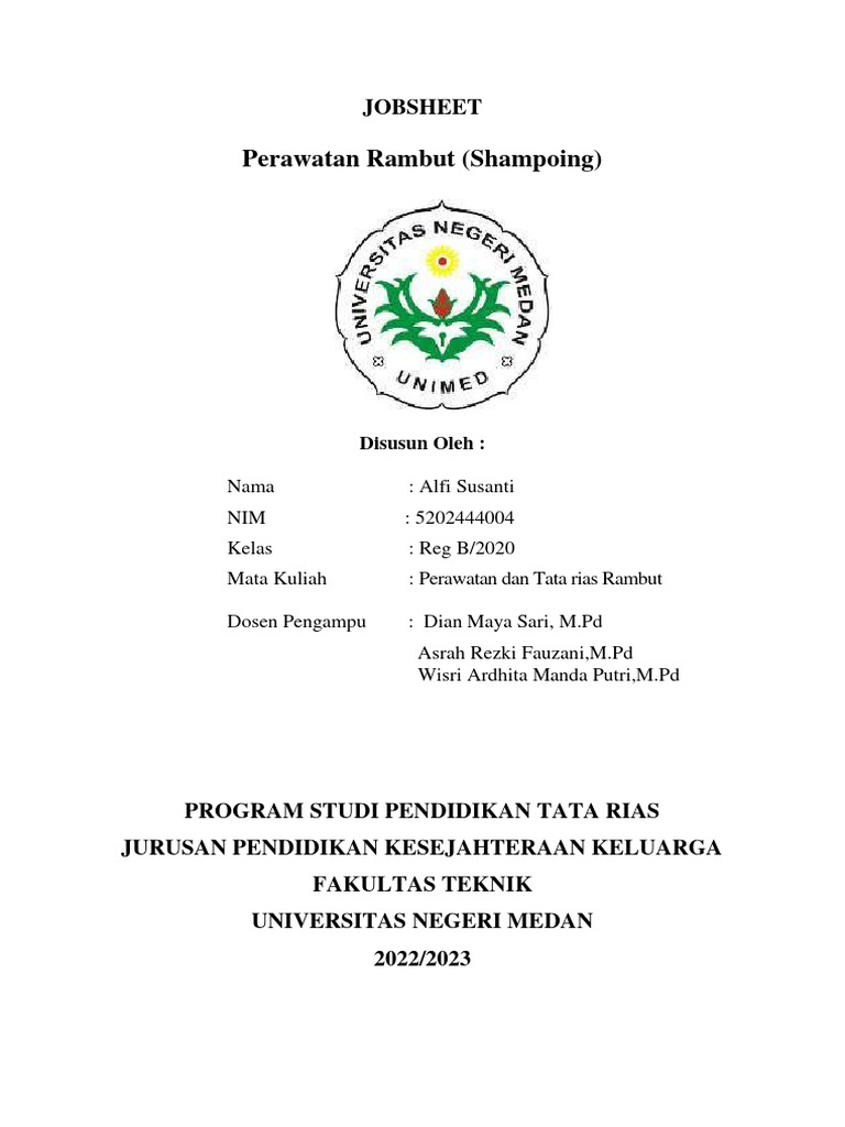 Jobsheet Shampoing Fix | PDF