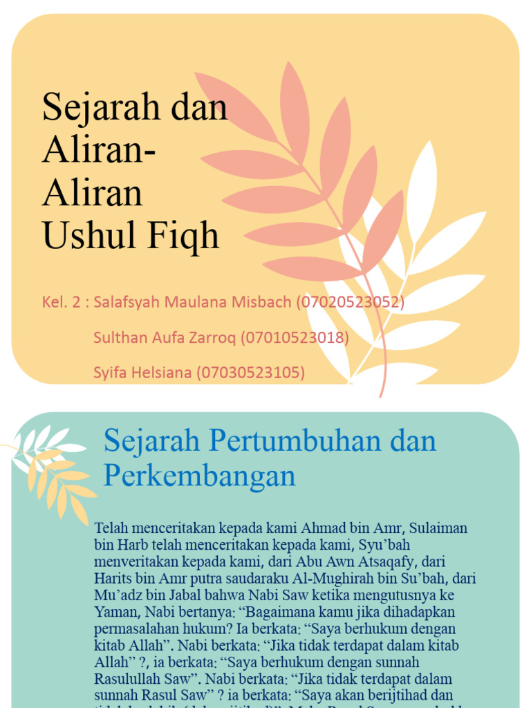 Kel. 2 - Sej Dan Aliran UF | PDF
