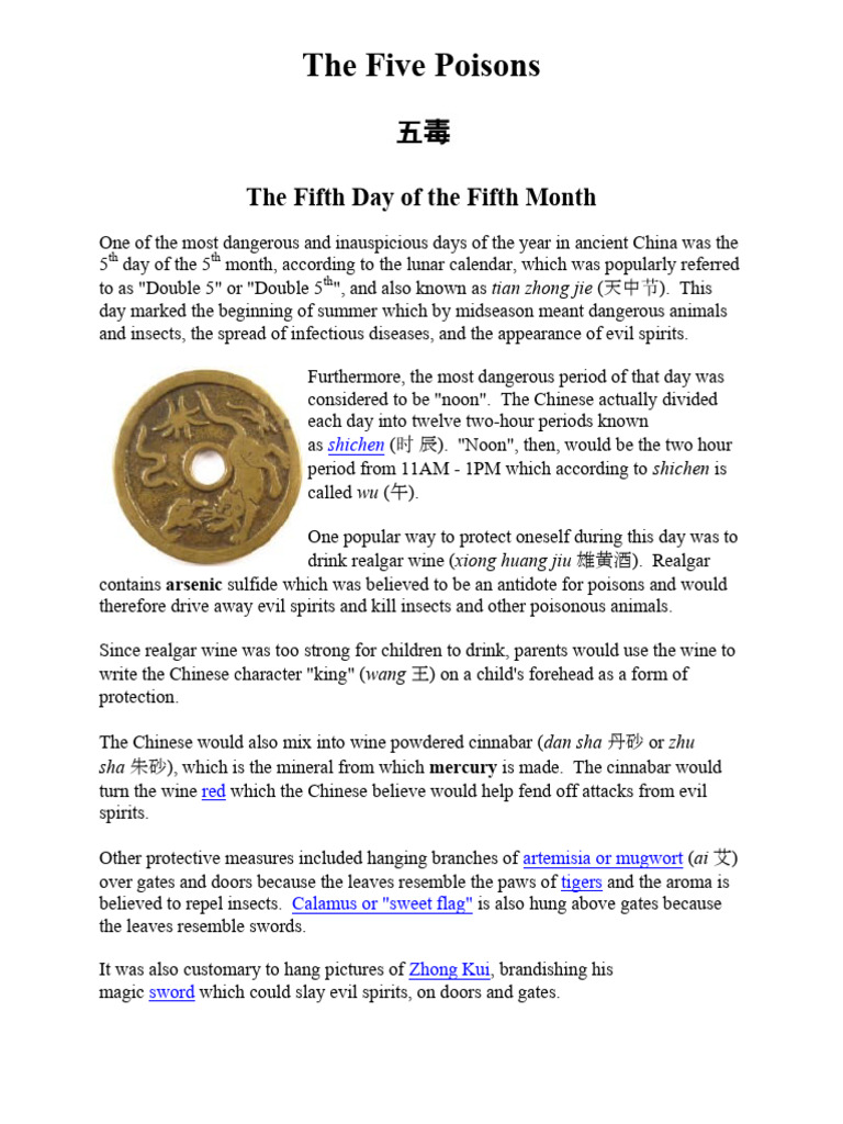 Wu Du - Five Poisons | PDF | Philosophy | Religion & Spirituality