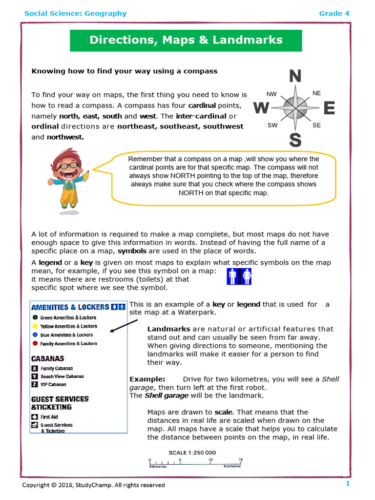 Gr4 Directions Landmarks | PDF