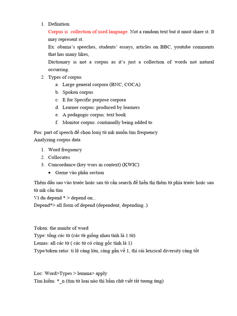 Corpus Language | PDF