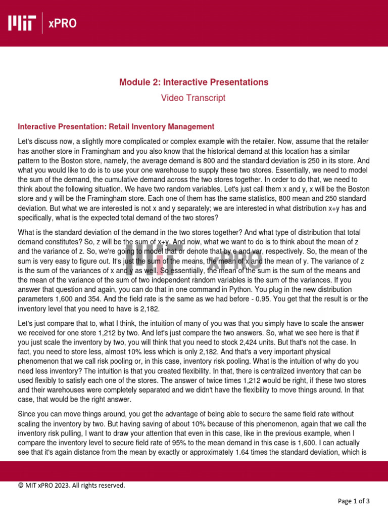 Module 2 - Interactive Presentations - Video Transcripts | PDF