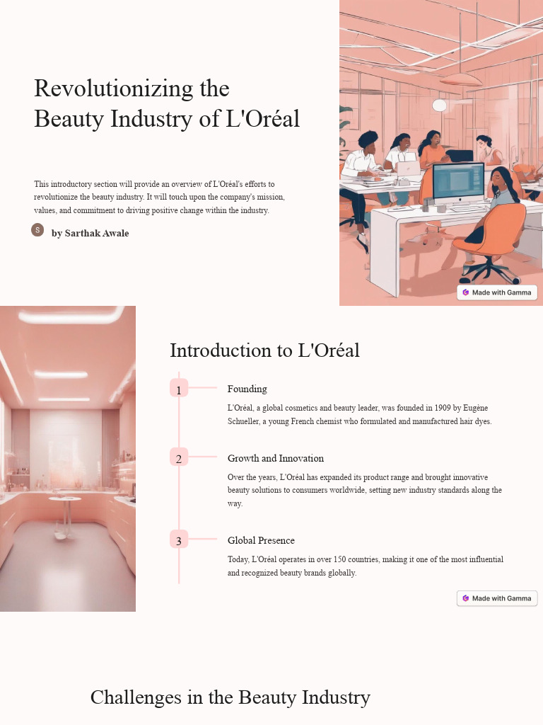 Revolutionizing the Beauty Industry of LOreal | PDF