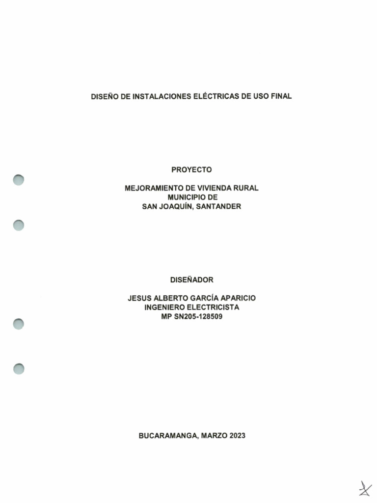17 MEMORIA DE CALCULOS INSTALACIONES ELÉCTRICAS | PDF