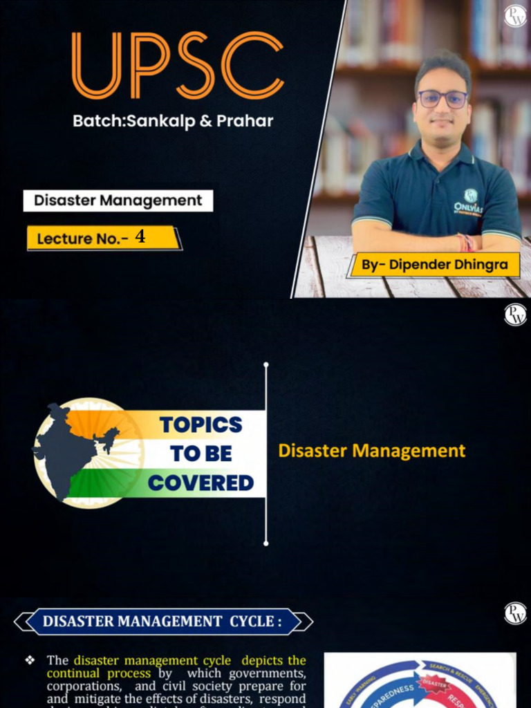 Disaster Management 04 - Class Notes | PDF