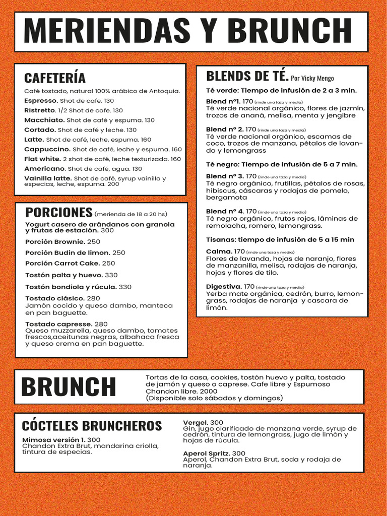 APTO Carta Bar | PDF