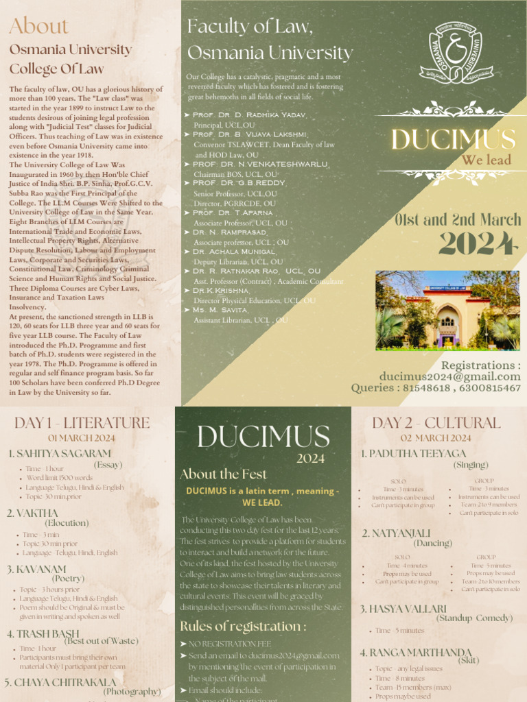 Ducimus 2024: Law Fest Overview | PDF
